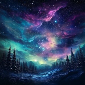 35 Printable Starry Galaxy Digital Paper,starry Night Sky Background ...