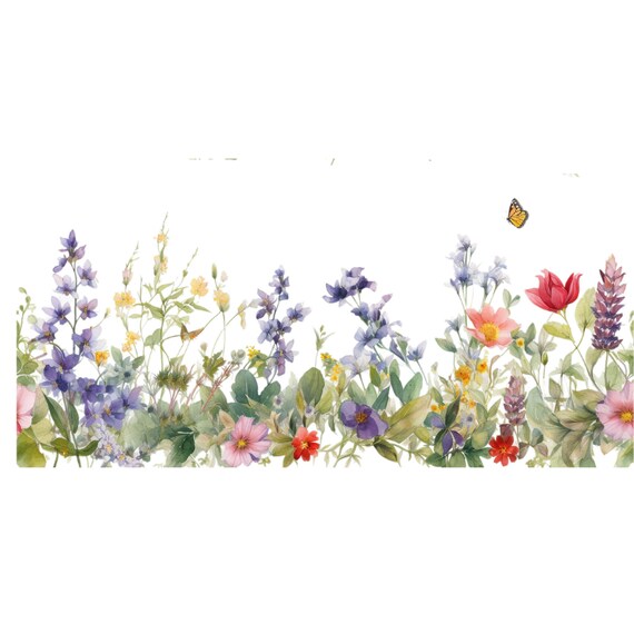 Mixed Flower Border Clip Art 1,200+ Seasonal Mixed Round Frame With