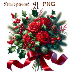 21 Christmas Decoration,bauble Png,christmas Floral Clipart,christmas ...