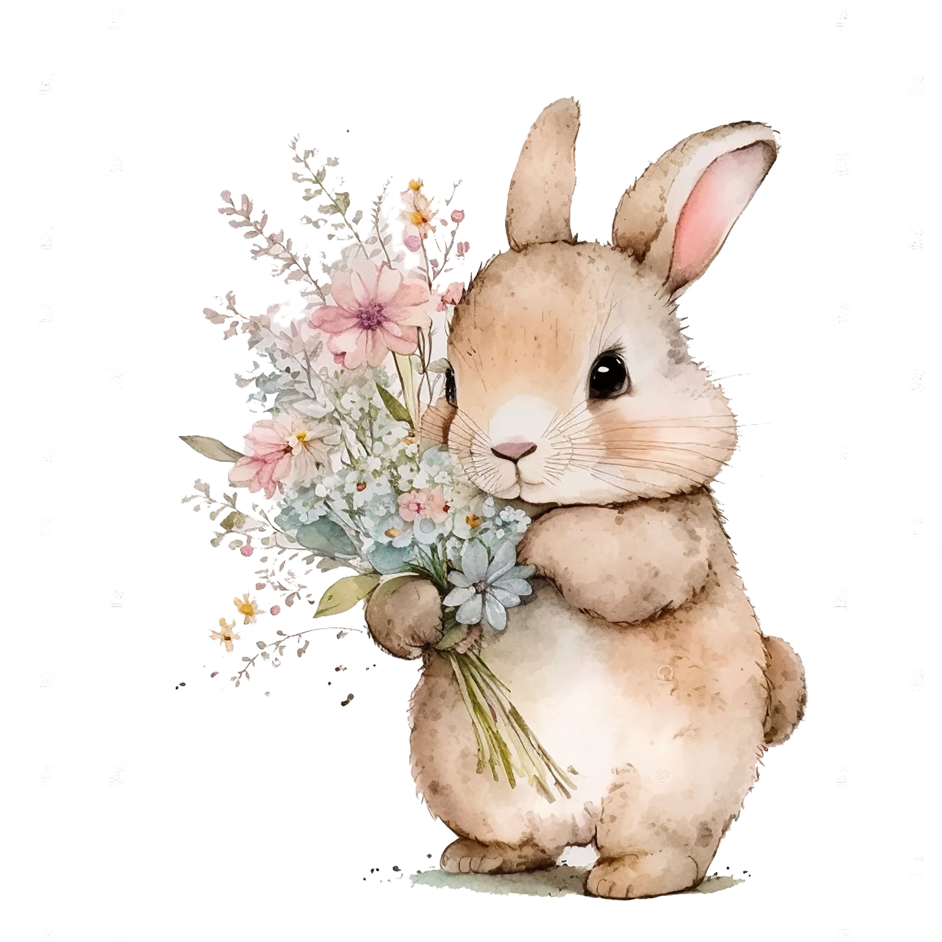 Excited Clip Art Bunny