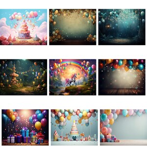 35 Printable Birthday Background Digital Paper, Birthday Background ...