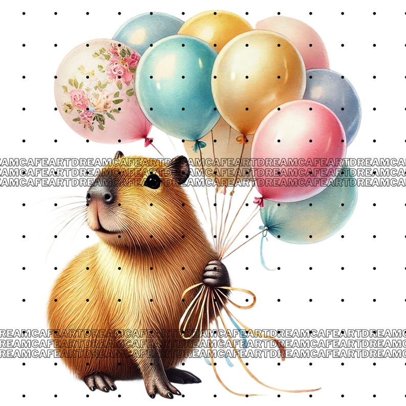 35 PNG Capybara Clipart Bundle, Cute Capybaras Art, Cute Capybara ...