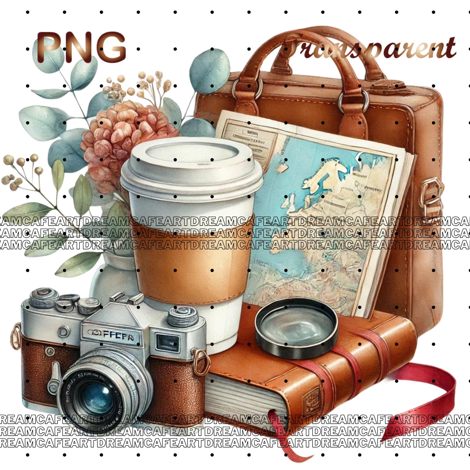 50 PNG Travel Clipart Bundle, Vacation Holiday Graphics Designs ...