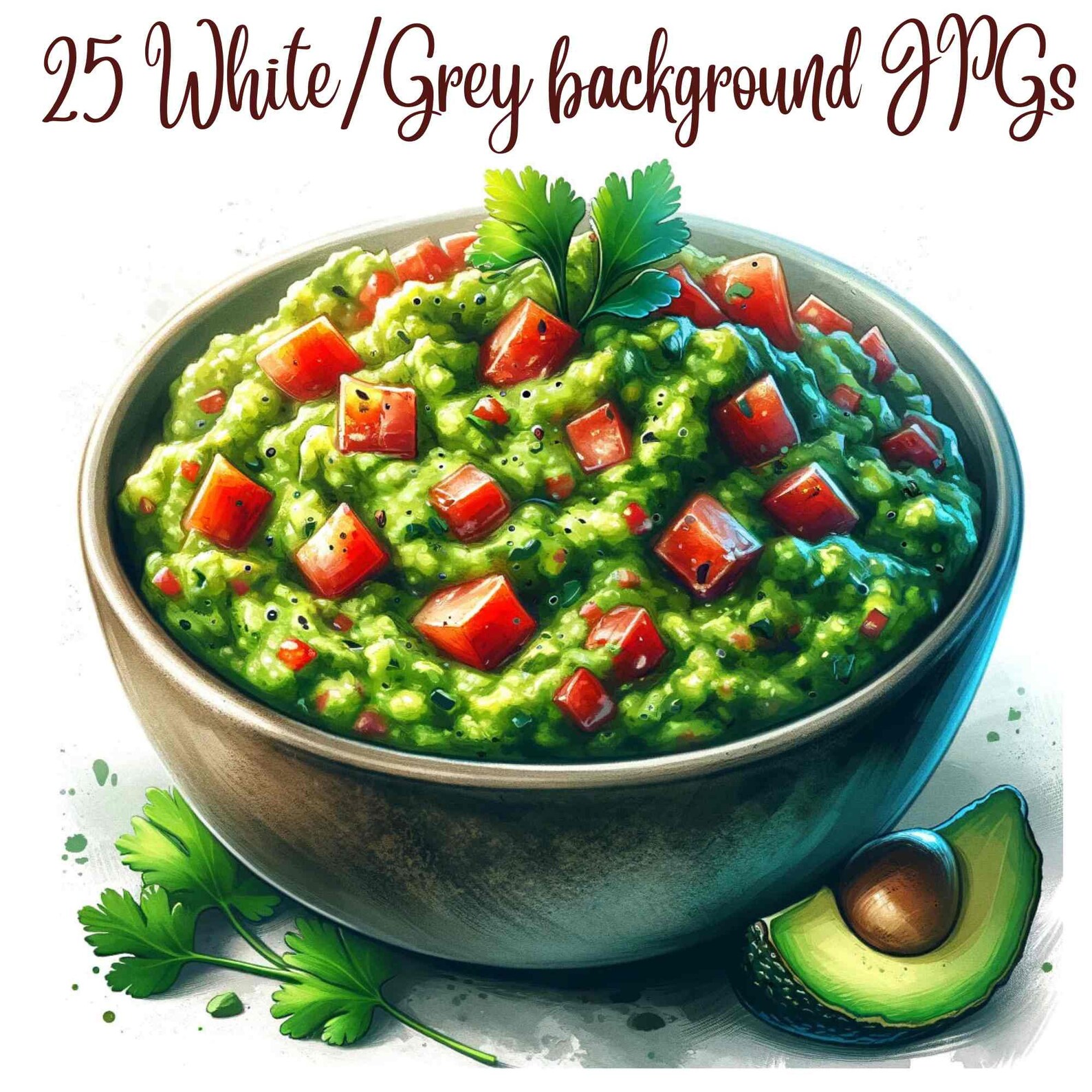 25 Mexican Food Clipart, Guacamole Clipart, Mexican Clipart, Food ...