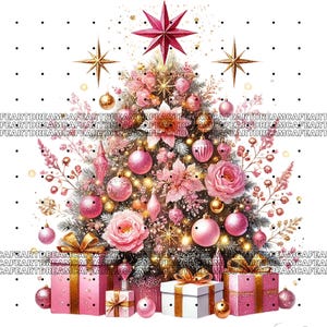 27 PNG Christmas Trees Clipart Bundle, Set 2,festive Tree Illustrations ...