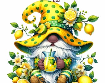 Summer Gnome Clipart Set of 10 High Quality 300 DPI Jpegs Cute ...