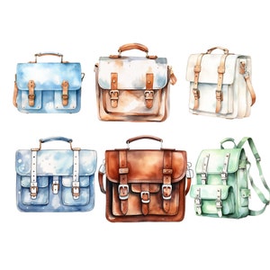 41 PNG, Watercolor Back to School, PNG, Transparent Background, Ideal ...