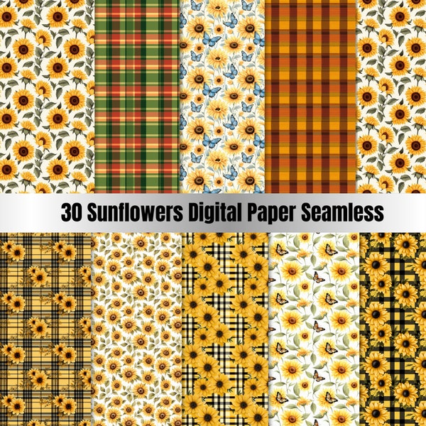 Paper Sunflowers - Etsy