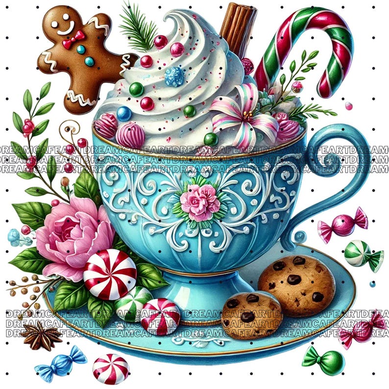 32 PNG Set 2 Winter Hot Cocoa Clipart, Cozy Hot Chocolate Graphics ...