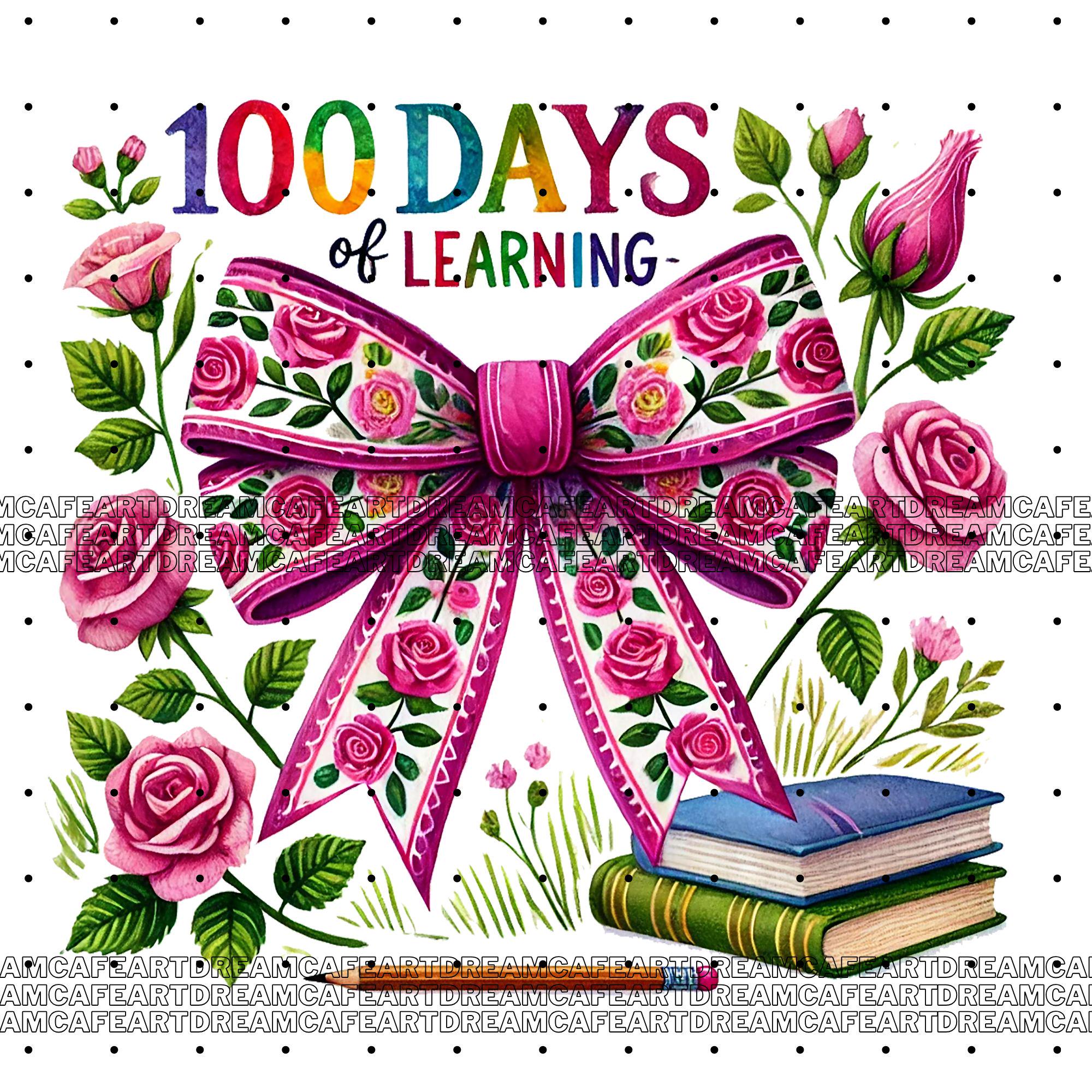 27 PNG 100 Days of School Clipart Bundle, Back to School Graphics ...