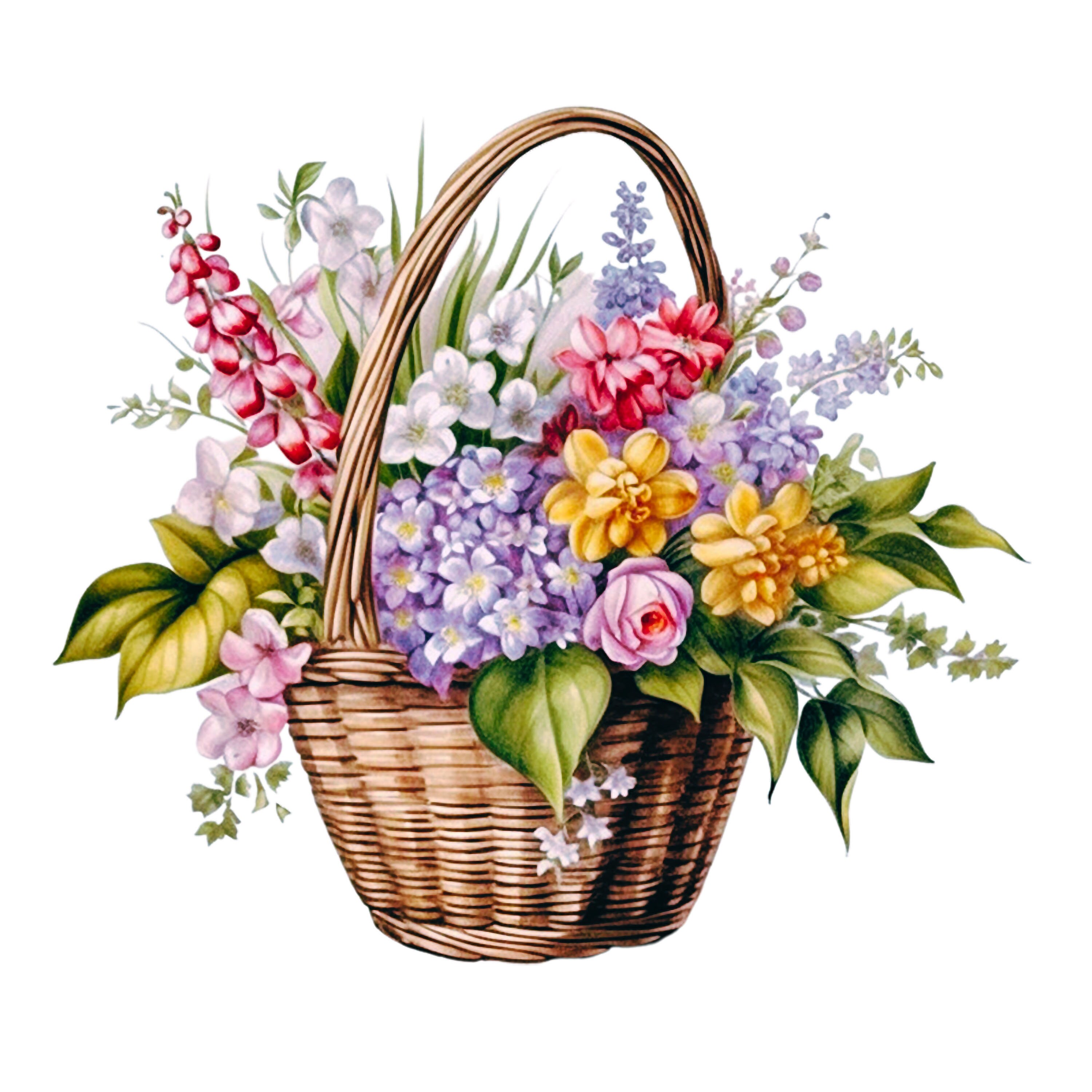 Flower Basket Clip Art