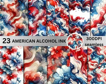 4th of July Digital Paper - Etsy