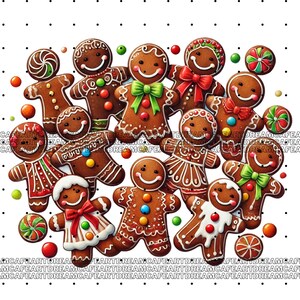 40 PNG Set 2 Christmas Desserts, Festive Sweet Treat Illustrations ...