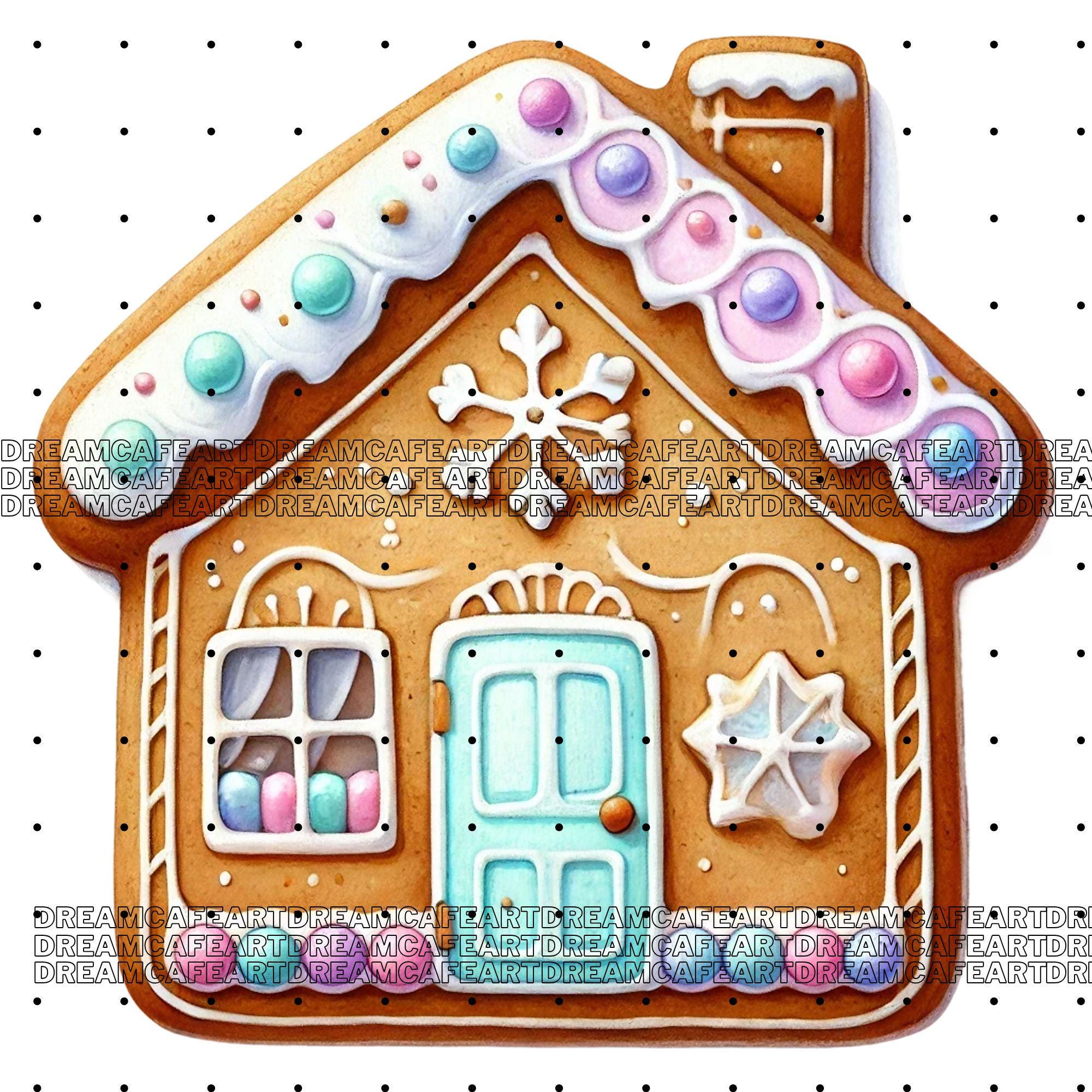 Gingerbread Clipart Bundle, 230PNG Festive Cookie Graphics, Holiday ...