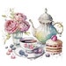 10 Watercolor Tea Party Clipart, Jpgs, Digital Planner, Paper Crafts ...