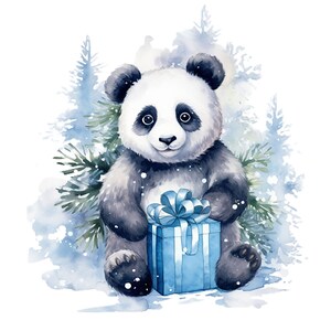 15 Christmas Png, Christmas Panda Png, Merry Christmas Png,sublimation ...