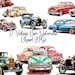 17 Vintage Cars Watercolor Clipart, Jpgs,car Bundle Jpg,watercolor ...