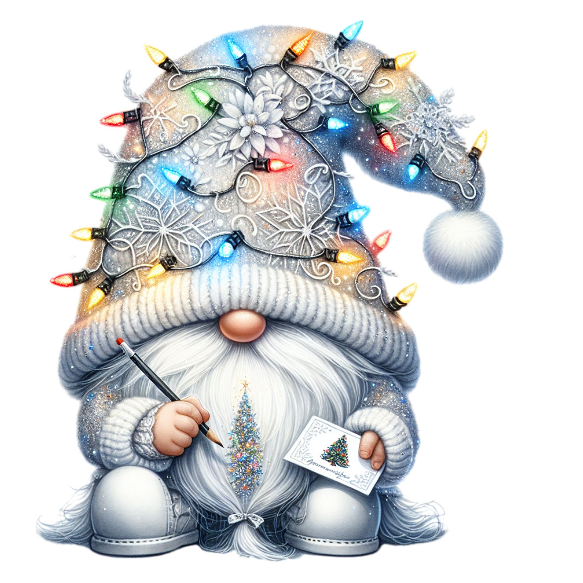 77 PNG, Festive Gnomes Collection Clipart Bundle, Christmas Gnomes ...