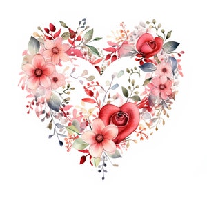 20 Heart Jpgs, Heart Valentines Day Clip Art,digital Download,card ...