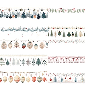 30 Seamless Christmas Garland Png,christmas Border,merry Christmas Png ...