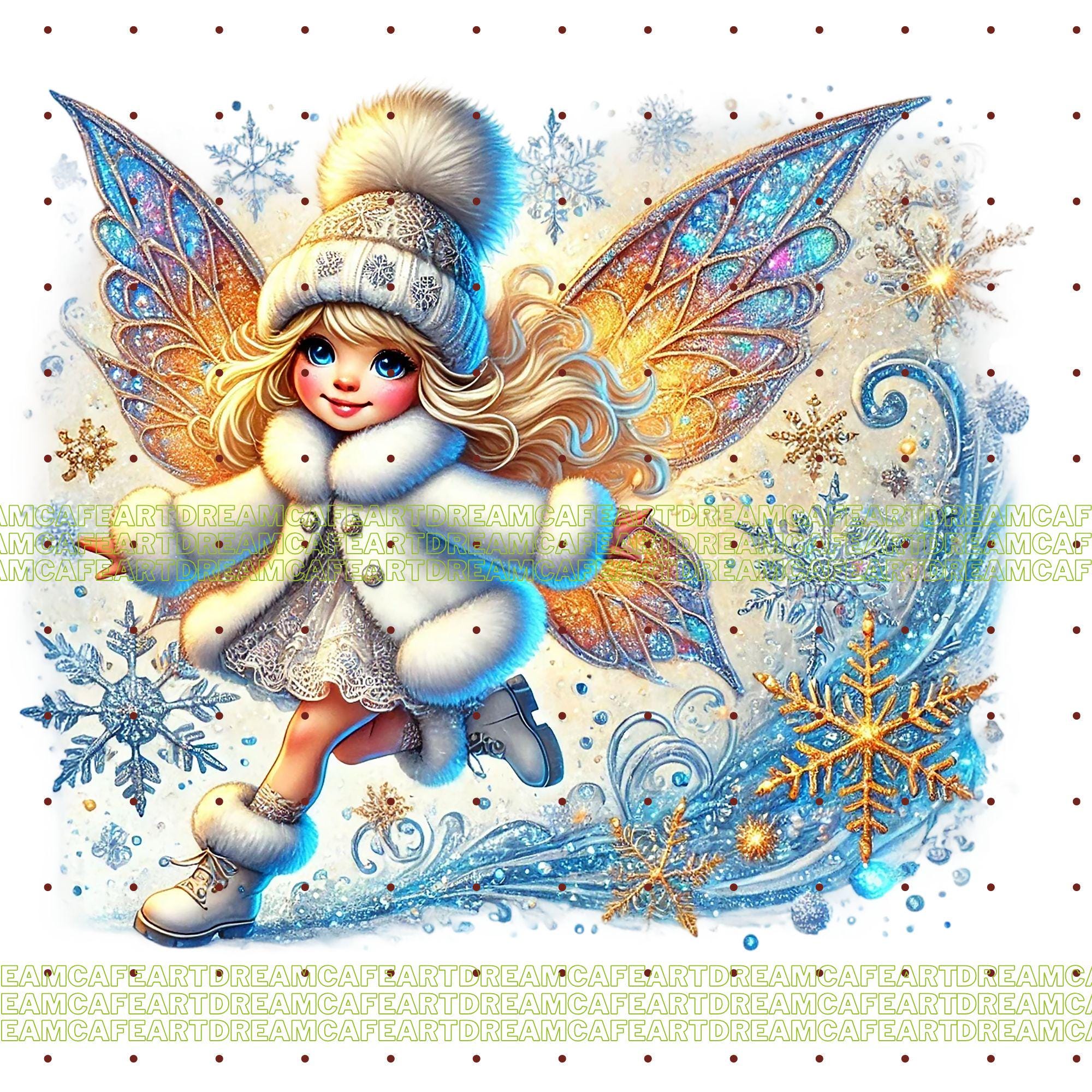 30 PNG Set 1 Winter Fairies Clipart Bundle, Snow Fairy Illustrations ...