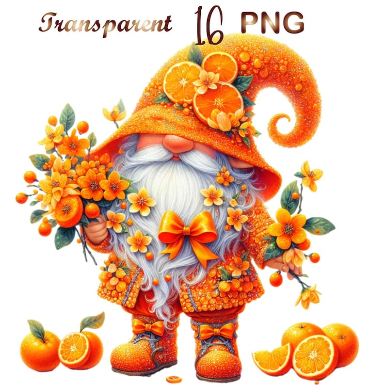 16 Summer Gnome Bundle Clipart PNG, Gnomes, Cute Gnome Png, Cute Gnome ...