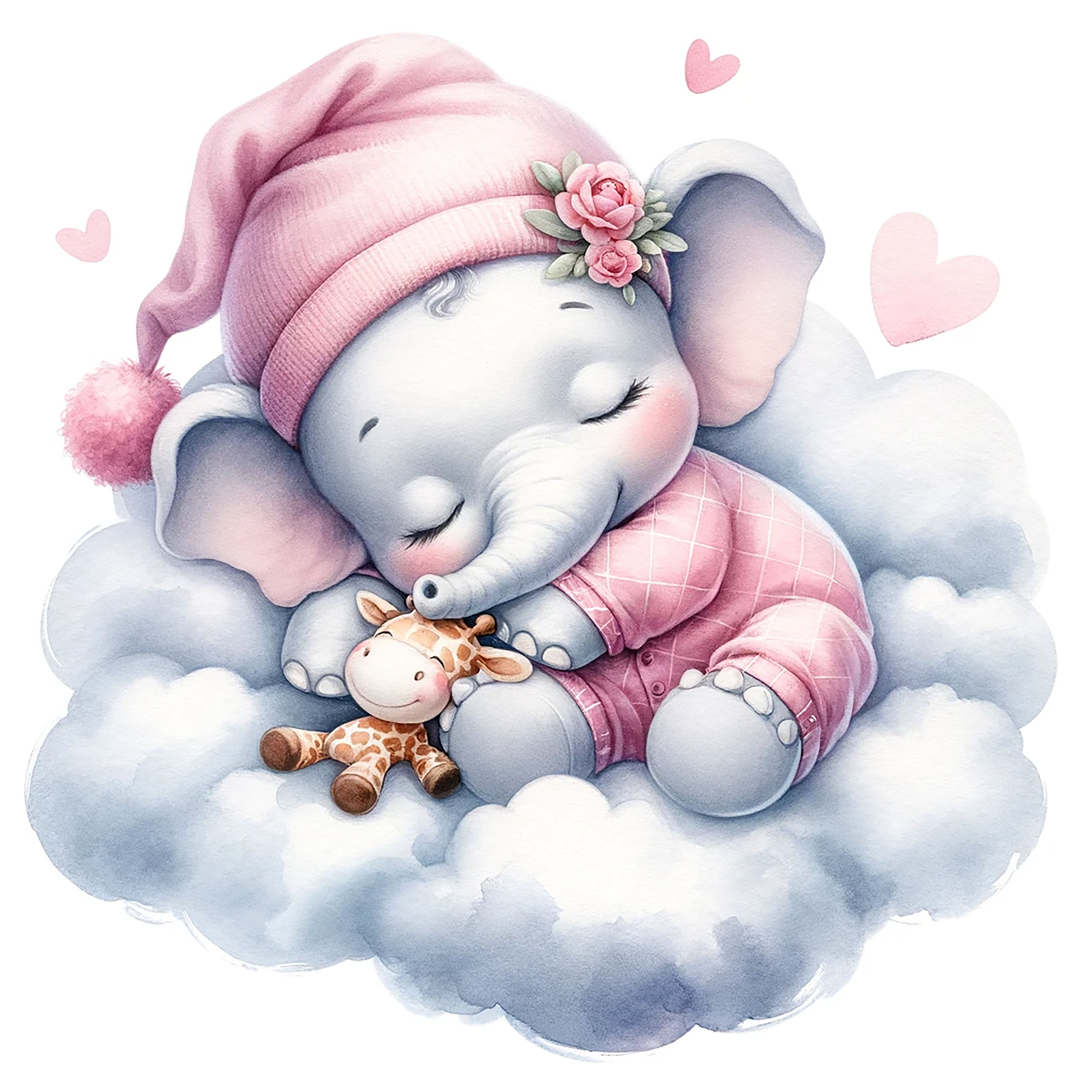 35 Png,cute Elephant Clipart Bundle,baby Boy Elephant Illustration,cute ...