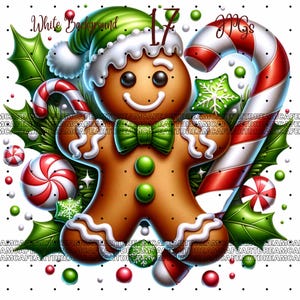 17 Gingerbread Man Clipart, Set1, High Quality Jpgs,digital Download ...