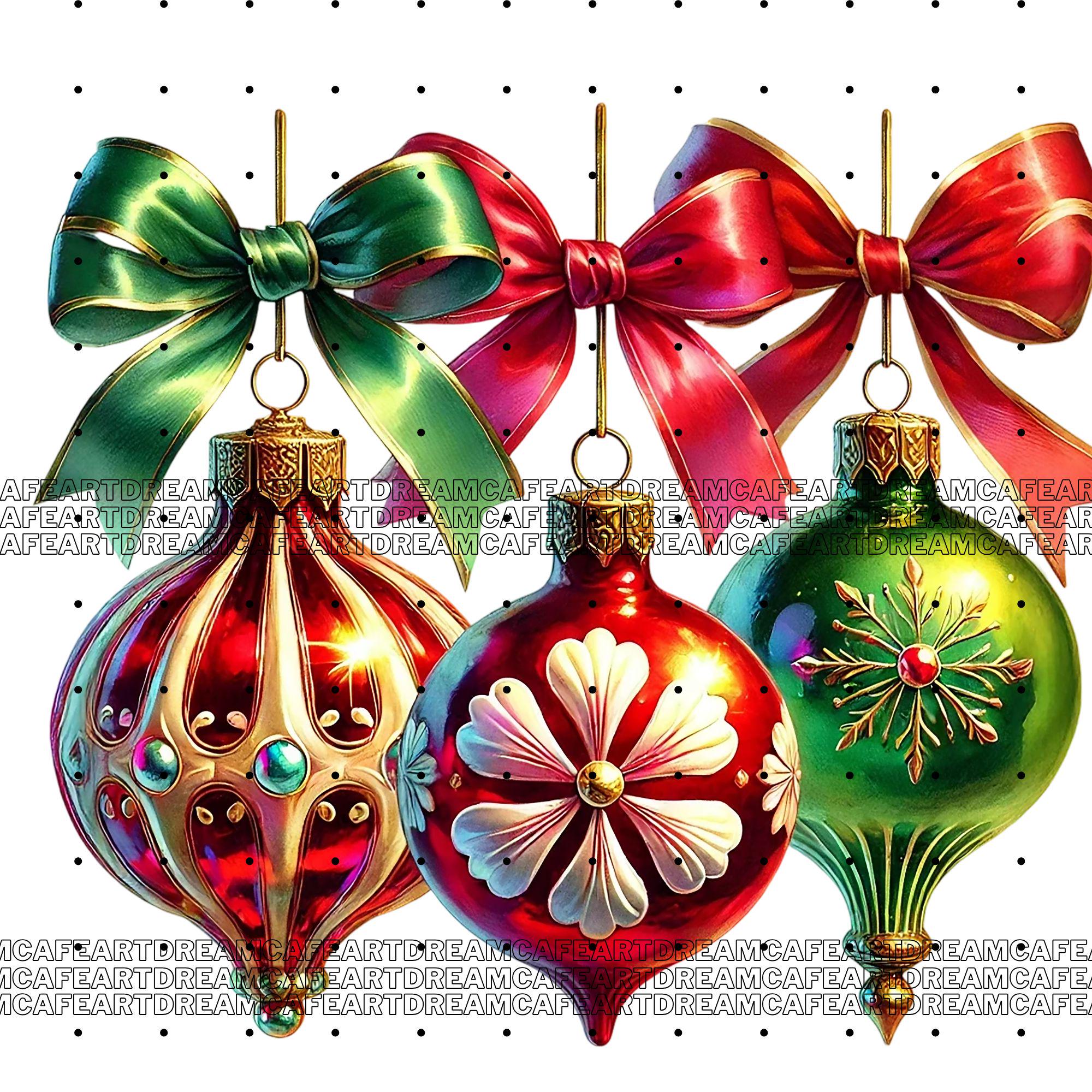 30 PNG Set 6 Rétro Christmas Clipart Bundle, Festive Vintage Clipart ...