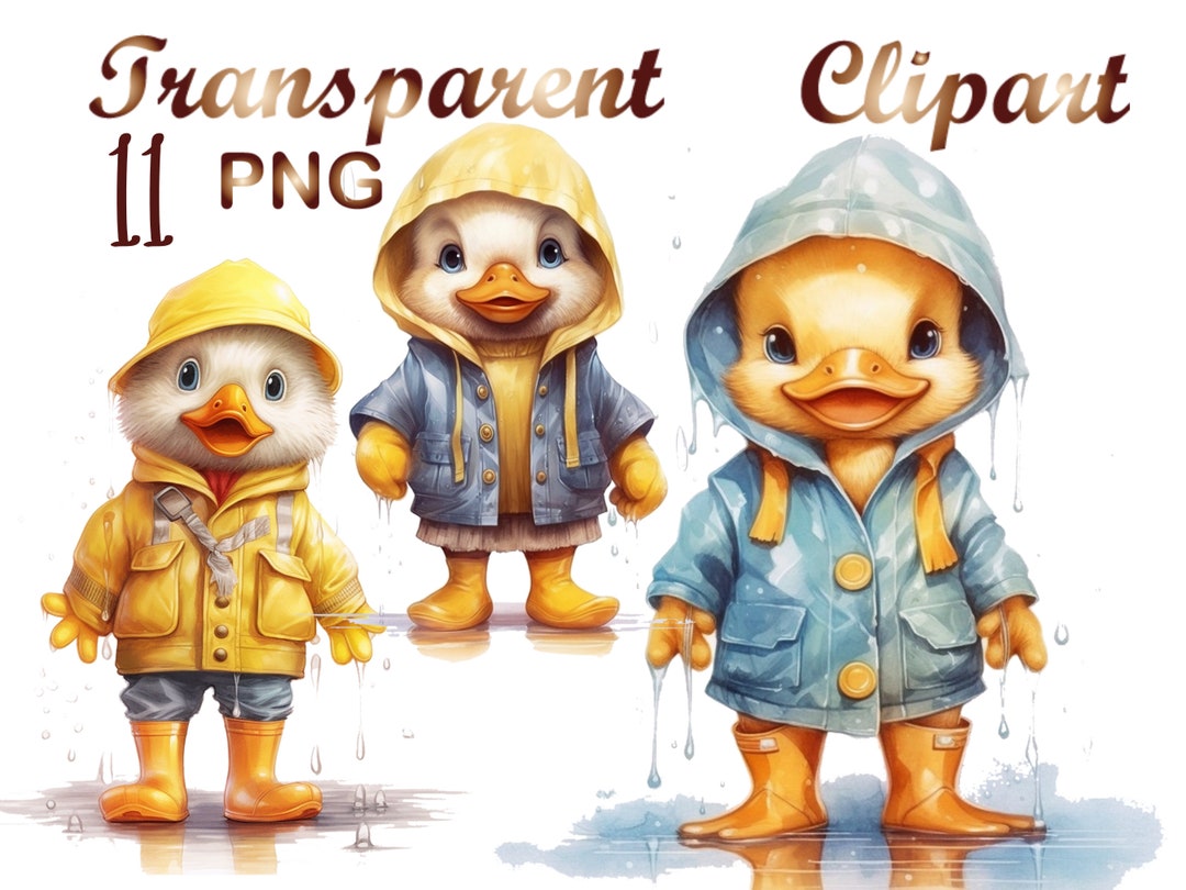 11 Watercolor Duck PNG Clipart, Duckling Png, Duck Clipart, Duckling ...