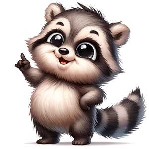 22 PNG, Raccoon Clipart Bundle, Raccoon Clipart, Funny Grumpy Animals ...