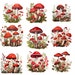 17 Mushroom Watercolor Clipart, Pngsjpgs, Watercolor Forest Art ...