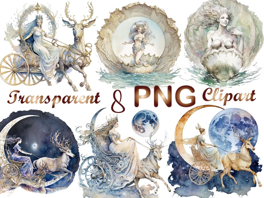 8 Goddess Png, Greek Goddess Png, Moon Goddess Clipart, Goddess Clipart ...