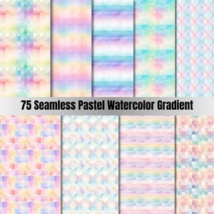 75 Seamless Printable Gradient Digital Paper, Gradient Digital Papers ...
