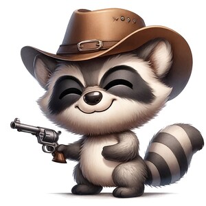 22 JPG, Raccoon Clipart Bundle, Raccoon Clipart, Funny Grumpy Animals ...