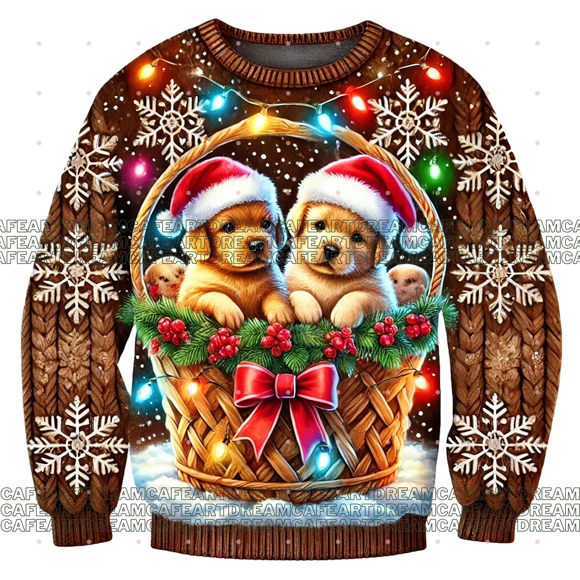 Festive Sweater Clipart Bundle 145 PNG, Christmas Sweater Graphics, X ...