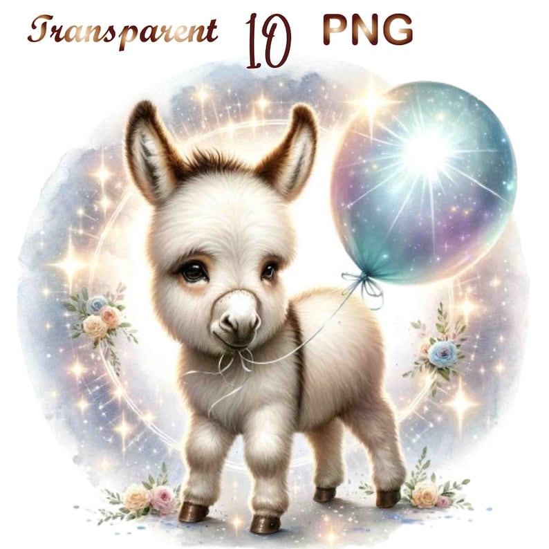 10 PNG Donkey Clipart Bundle, Donkey Png, Donkey Poster,donkey Wall Art ...