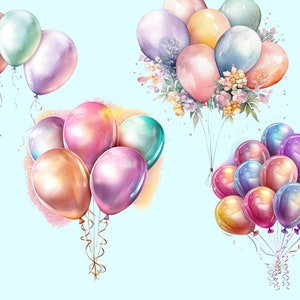 38 Watercolor Birthday Clipart,png, Birthday Party Clipart, Happy ...