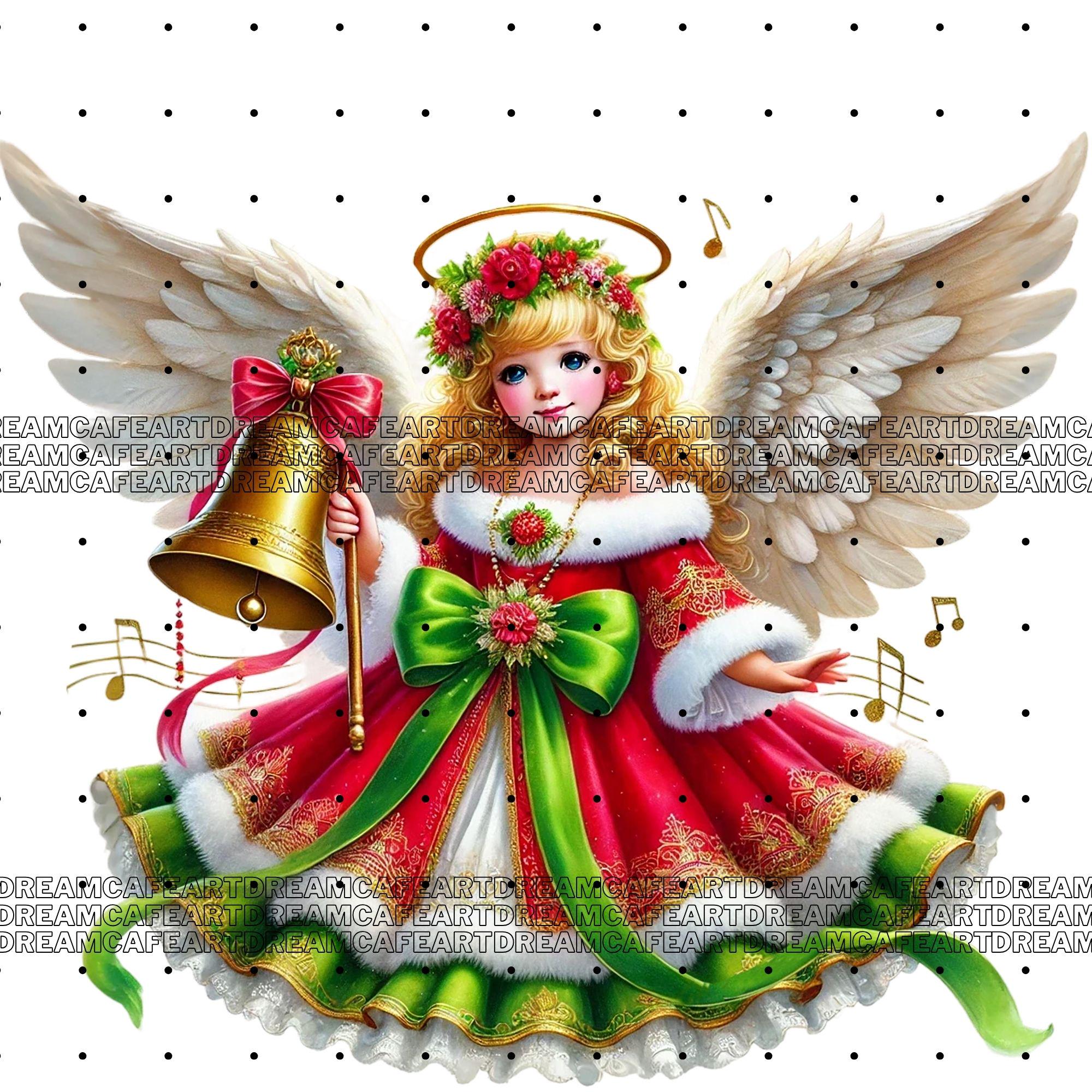50 PNG, Christmas Angels Clipart Bundle, Winter Illustrations Designs ...