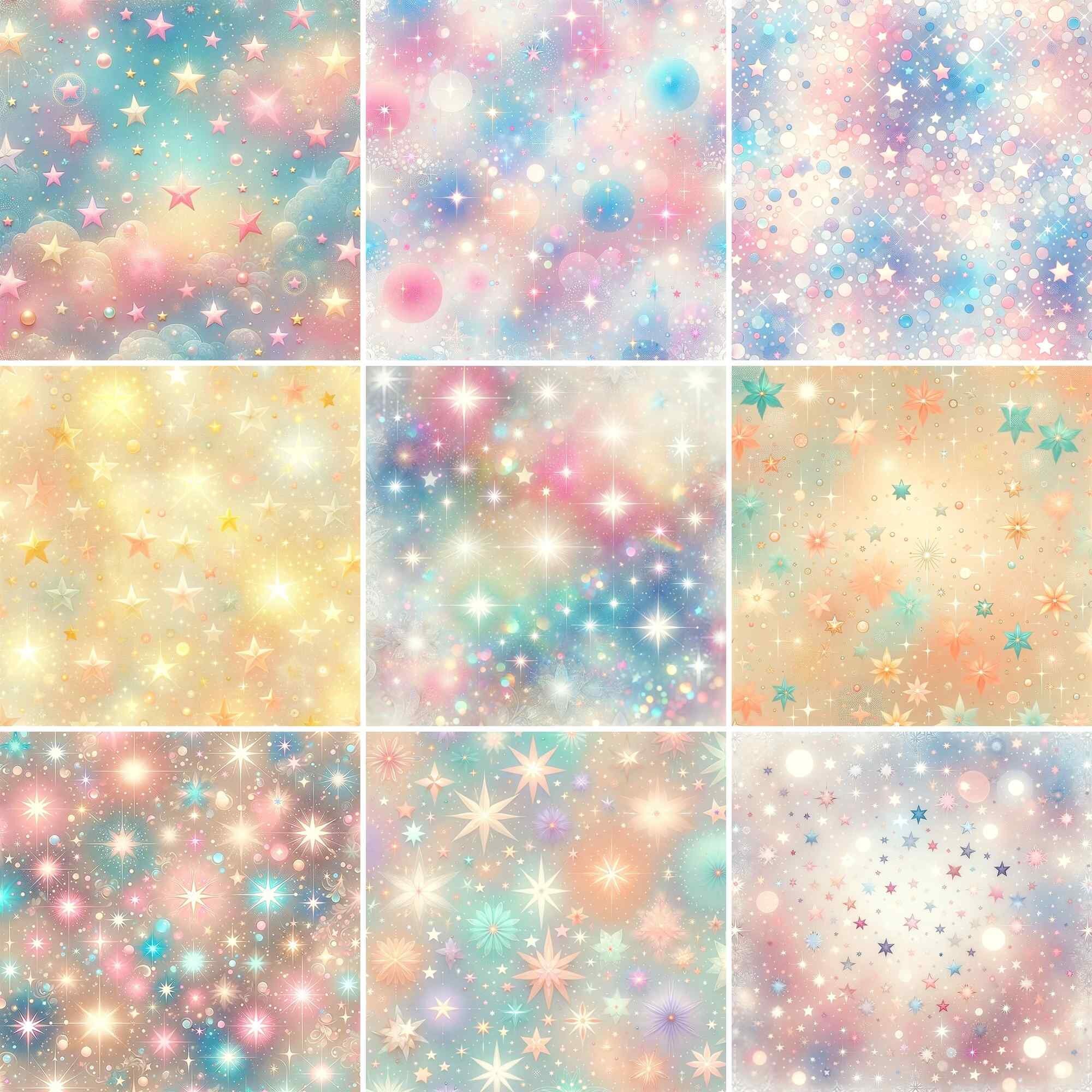 17 Printable Stars Digital Paper,jpgs,stars Background,birthday Digital ...
