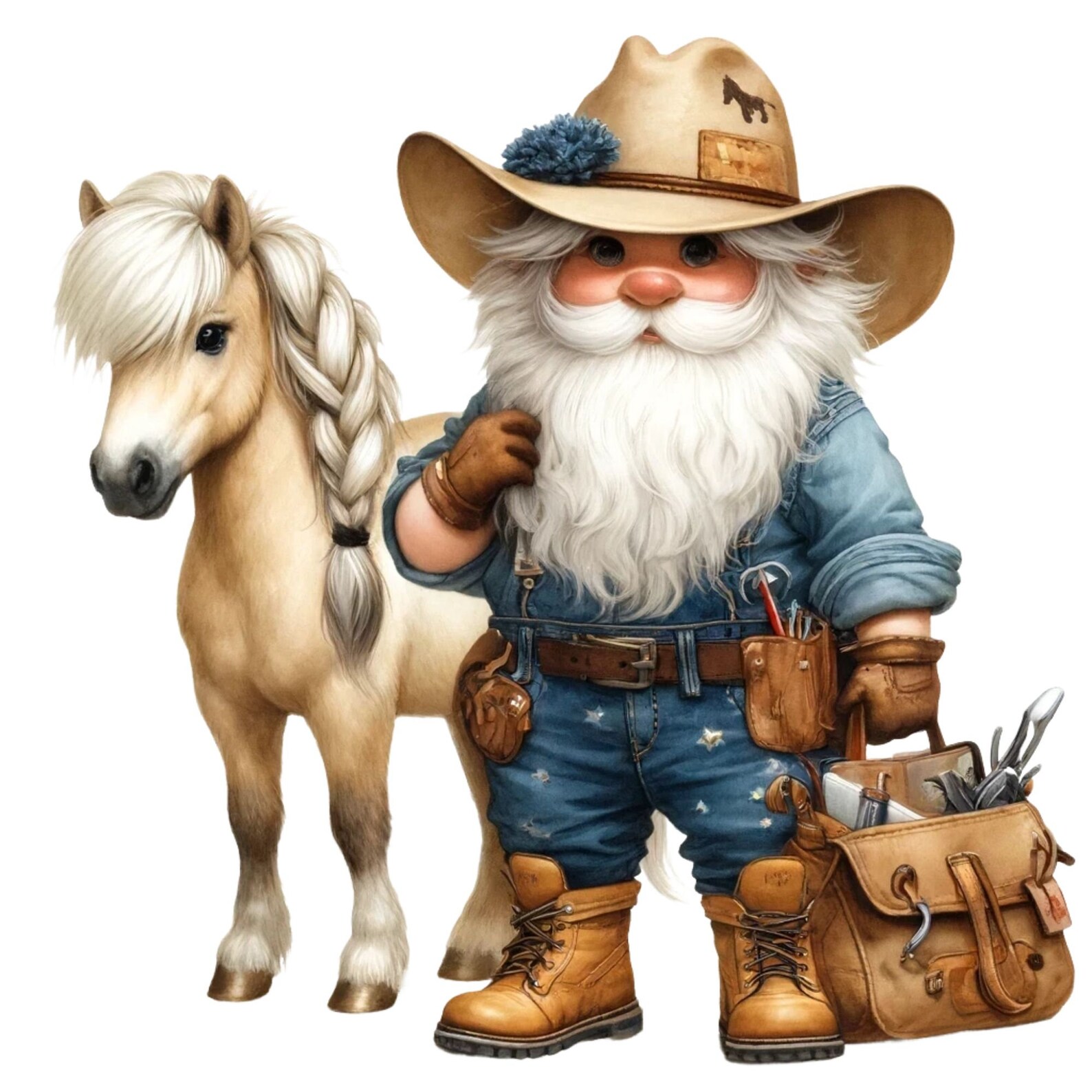 25 PNG, Doctor Gnome Clipart Bundle, Gnome Veterinarian Animal ...