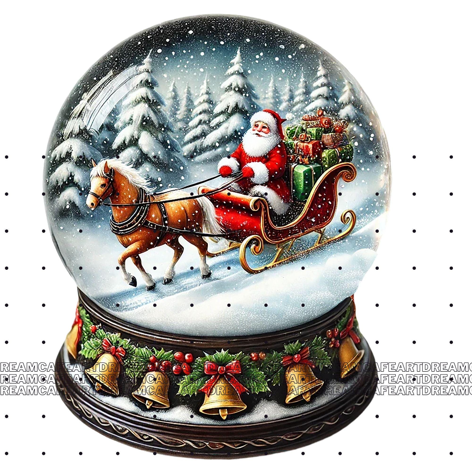 25 PNG, Christmas Snow Globes Clipart Bundle, Set 2, Festive Globe ...
