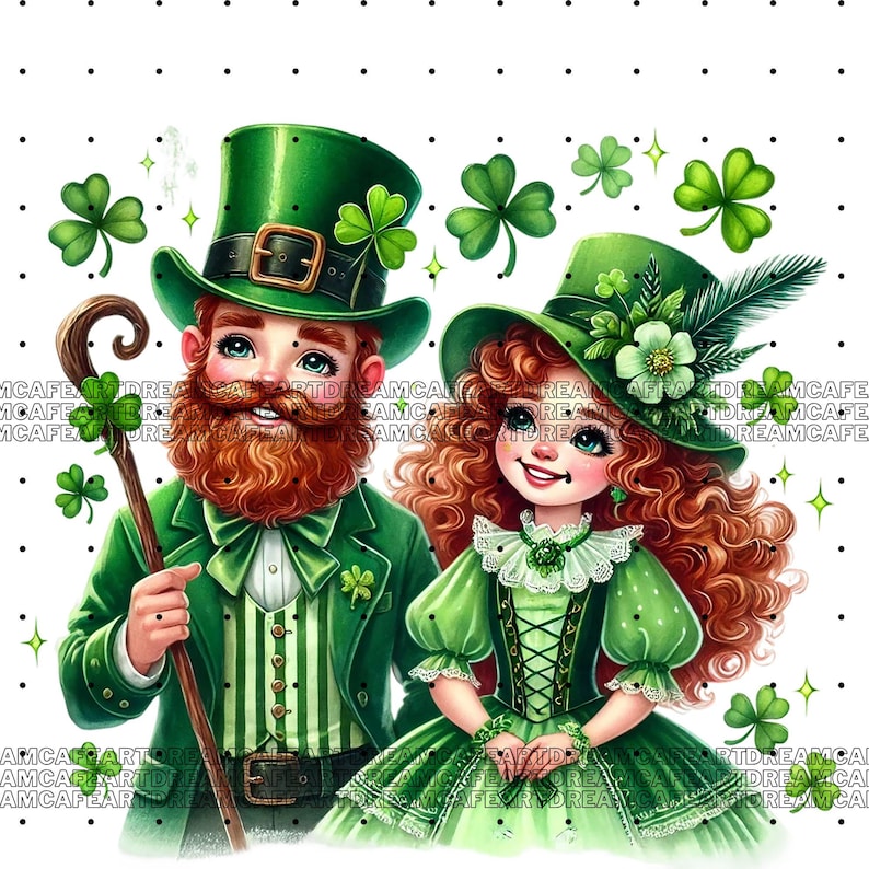 40 PNG Set 3 Cute Leprechaun Clipart,st.patrick’s Day Clipart Png,st ...