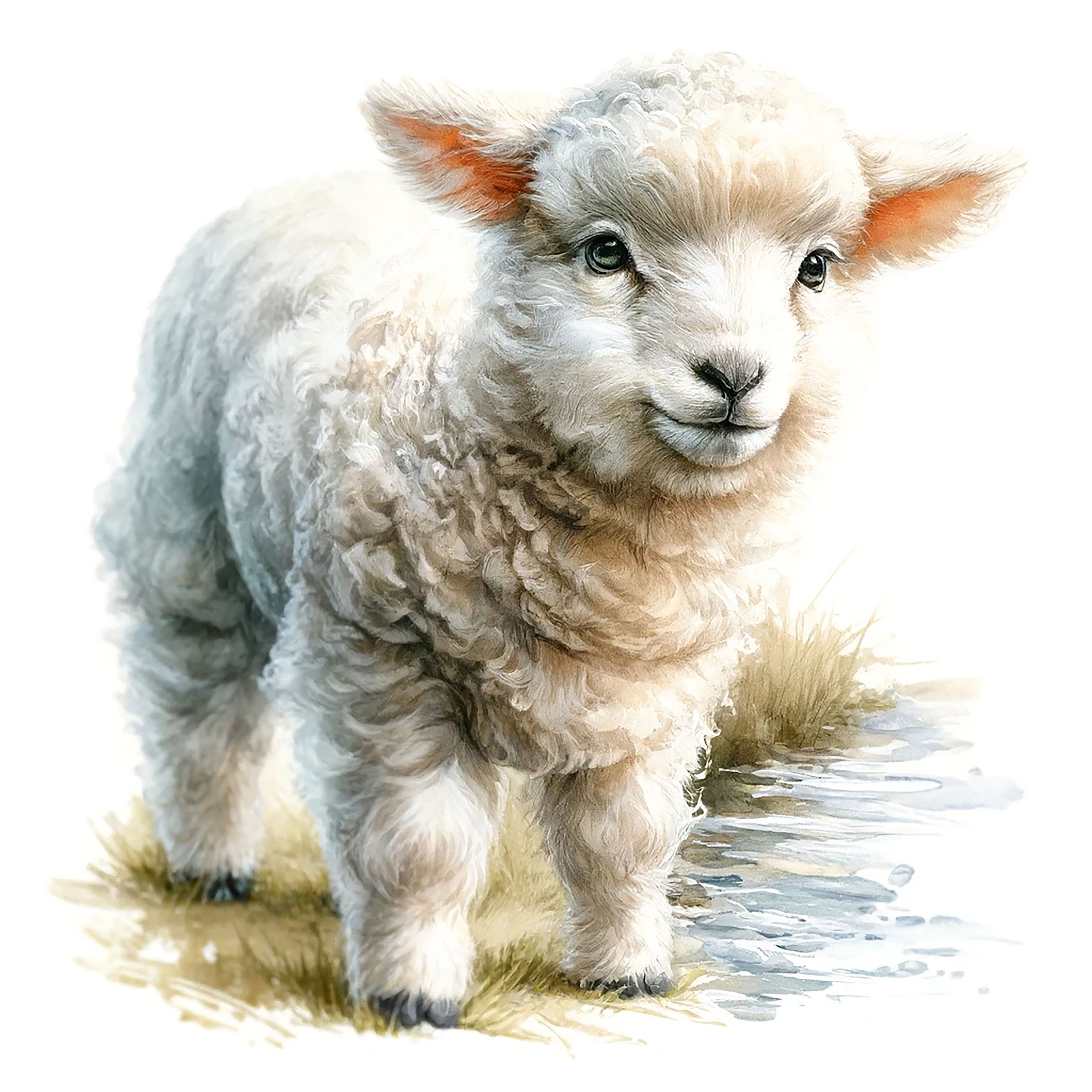 30 Jpgs Baby Lamb Clipart Bundle,lamb Clipart,baby Animals Clipart,farm ...