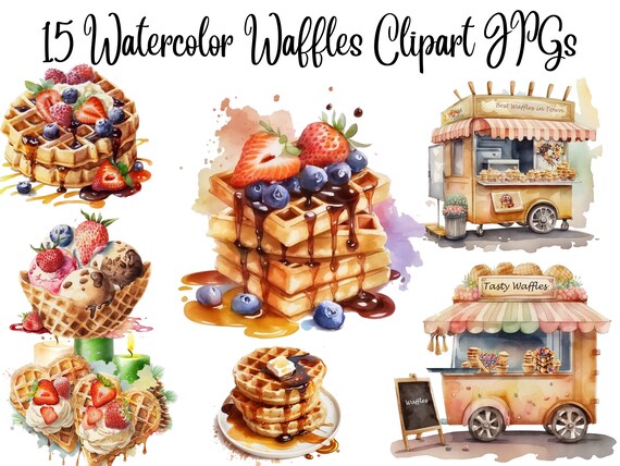 Waffle Breakfast Clipart
