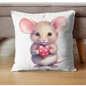 14 Mouse With Heart PNG, Mouse Clipart, Valentine's Day Clipart,mouse ...