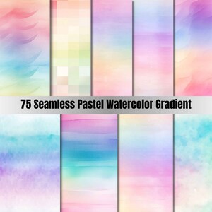75 Seamless Printable Gradient Digital Paper, Gradient Digital Papers ...