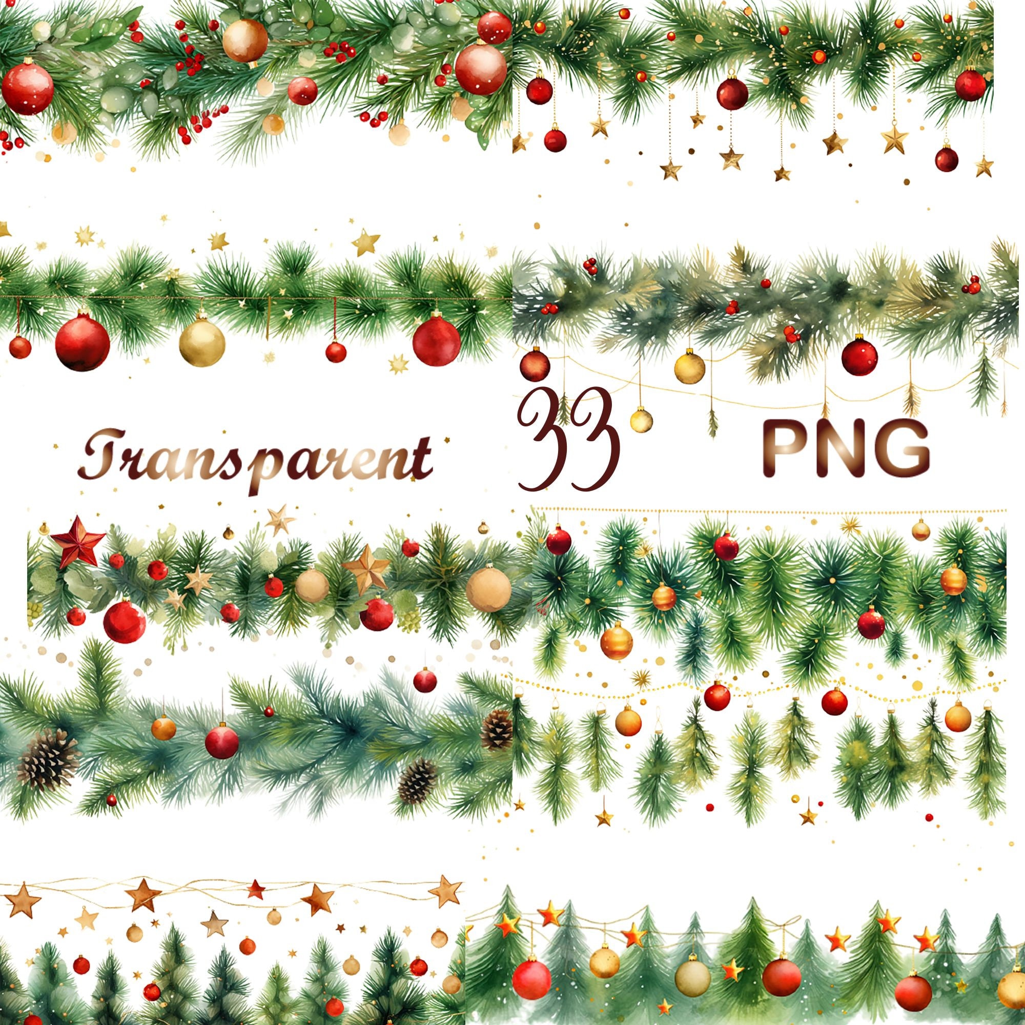 Christmas Tree Border Png