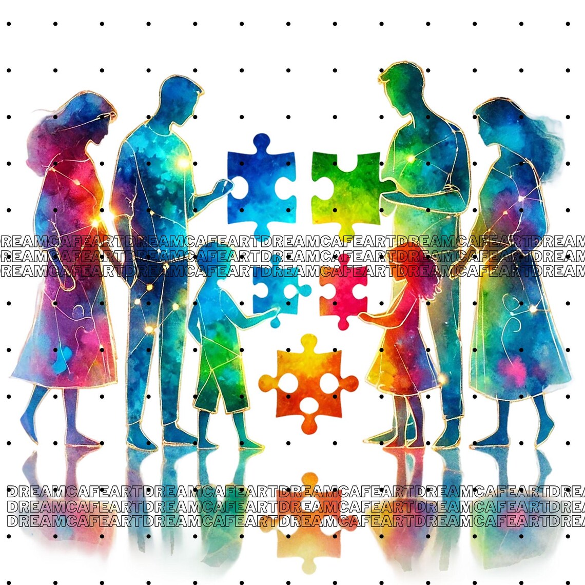 40 PNG Set 1 Autism Awareness Clipart Bundle, Supportive Illustrations ...