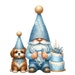 30 PNG, Watercolor Dog Gnome Clipart Collection Clipart Bundles,dog ...